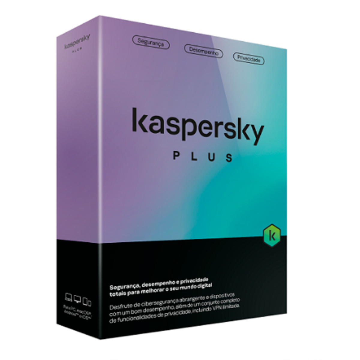 SOFTWARE SEGURANCA KASPERSKY PLUS 3 DISPOSITIVOS S/CD PT (KASKL1042S5CFS)